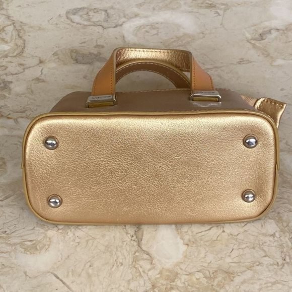 Lotte | Bags | Nwot Lotte Gold Leather Mini Satchel Bag | Poshmark
